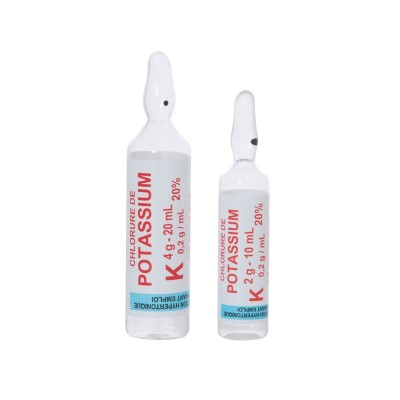 Chlorure de Potassium 7,46% - 10% - 20% Ampoule Verre Injectable ...